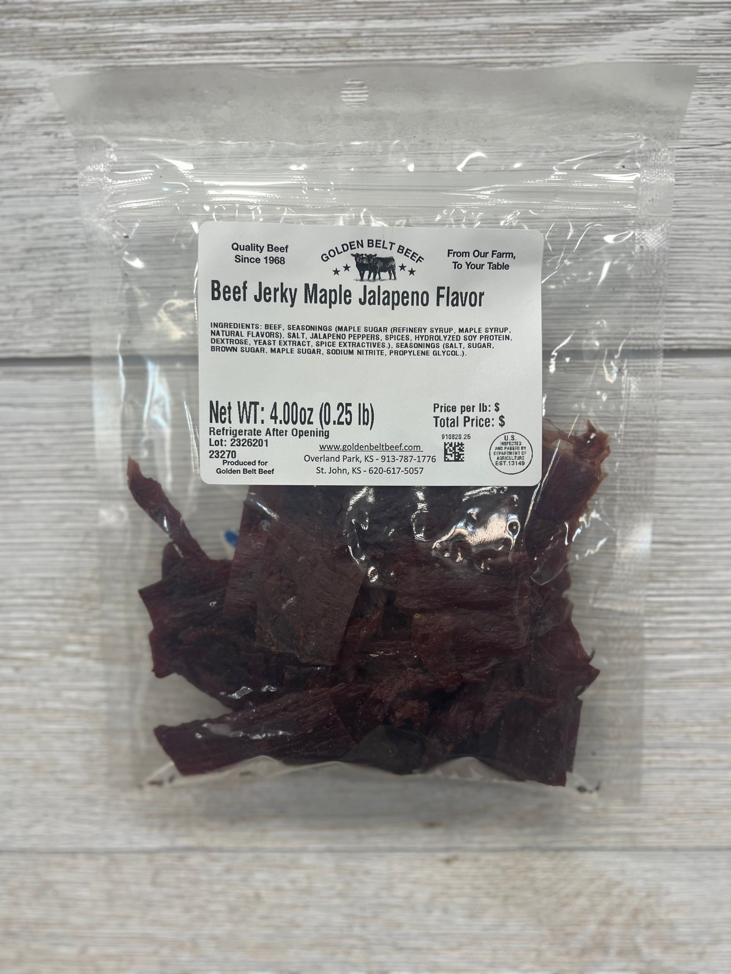 Golden Belt Beef Beef Jerky | Golden Belt Beef - Overland Park Kansas ...