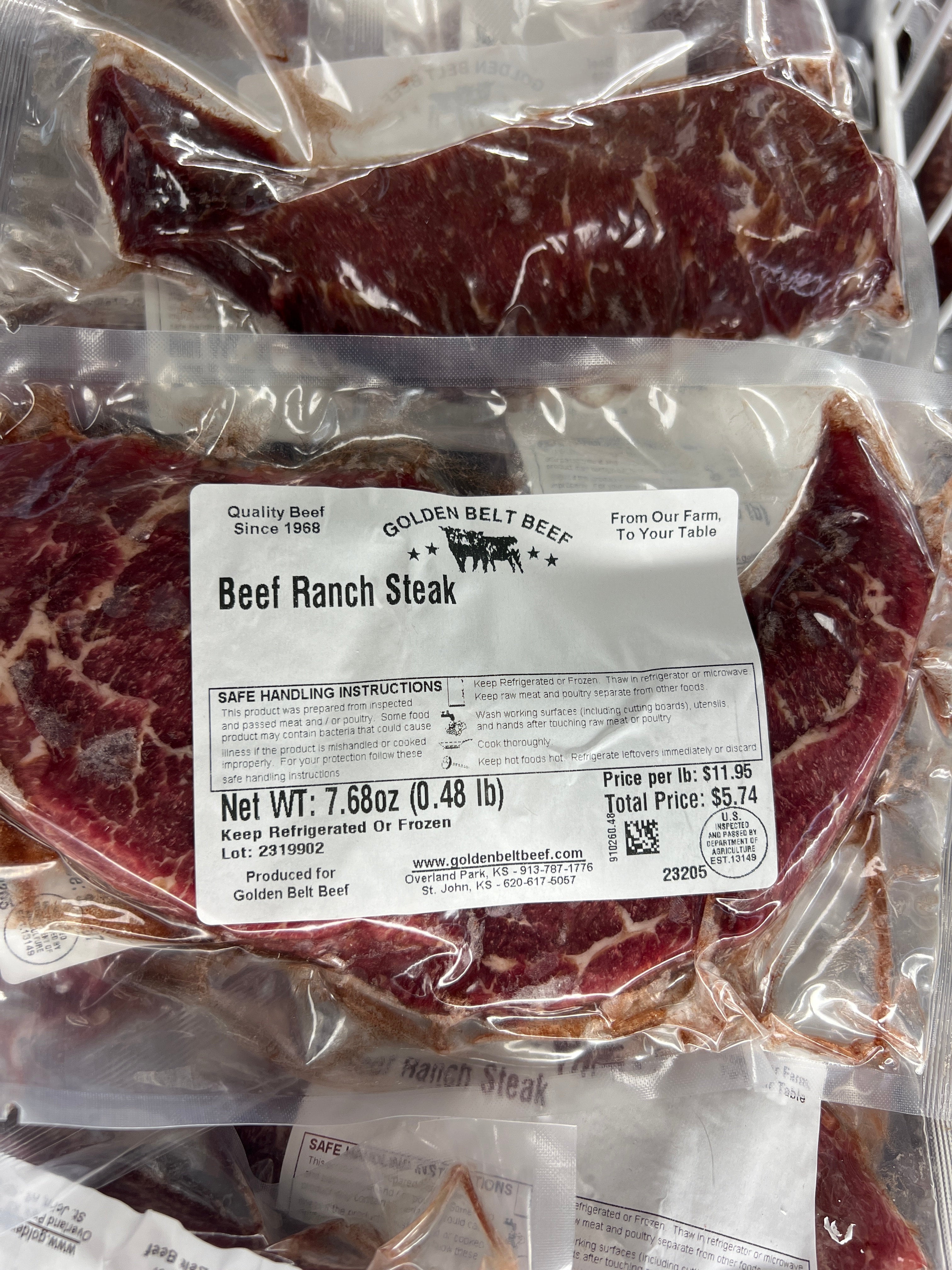 Golden Belt Beef Ranch Steak | Golden Belt Beef - Overland Park Kansas ...