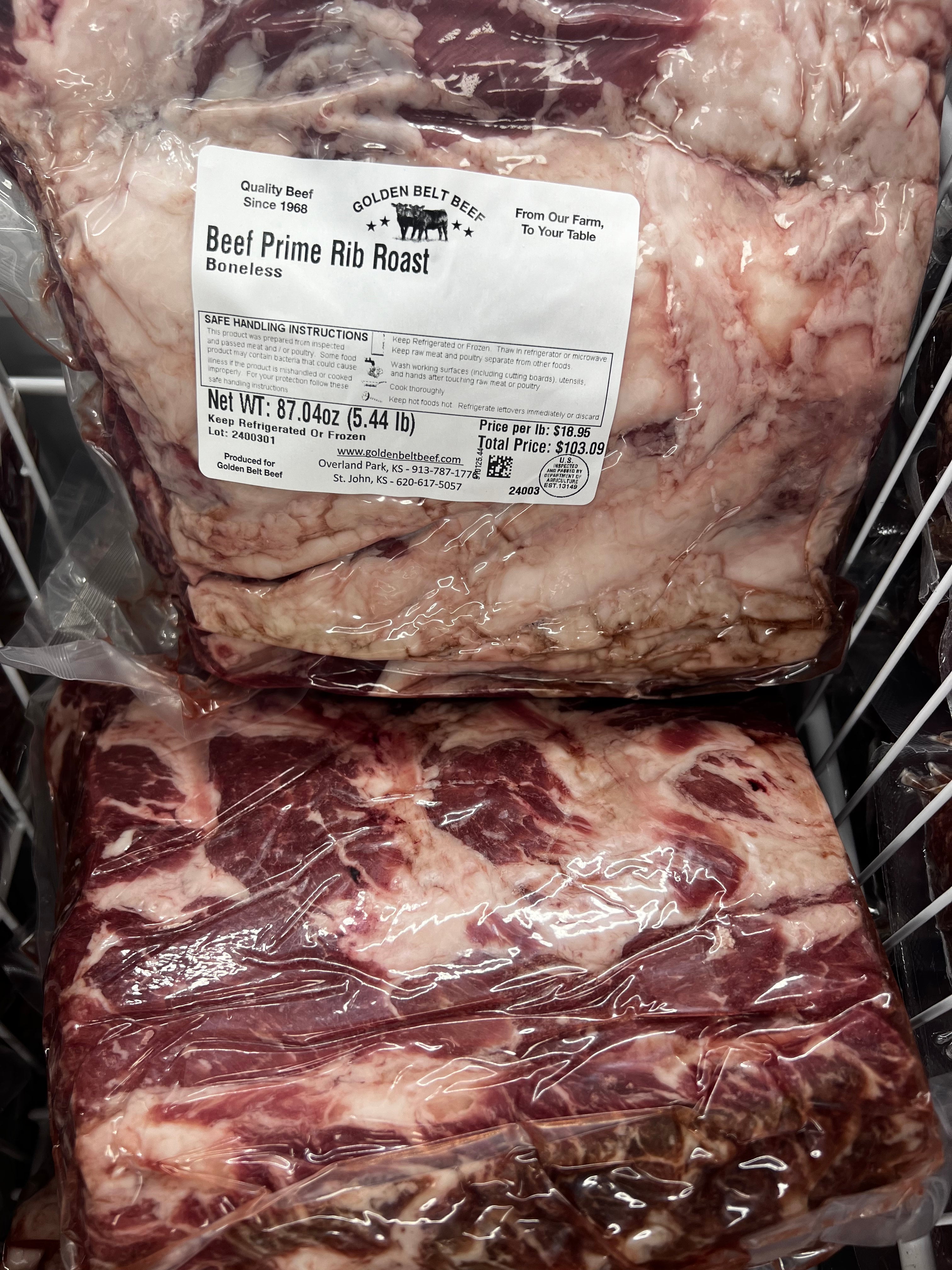 PRIME RIB ROAST | Golden Belt Beef - St. John Kansas Raised Beef "From ...