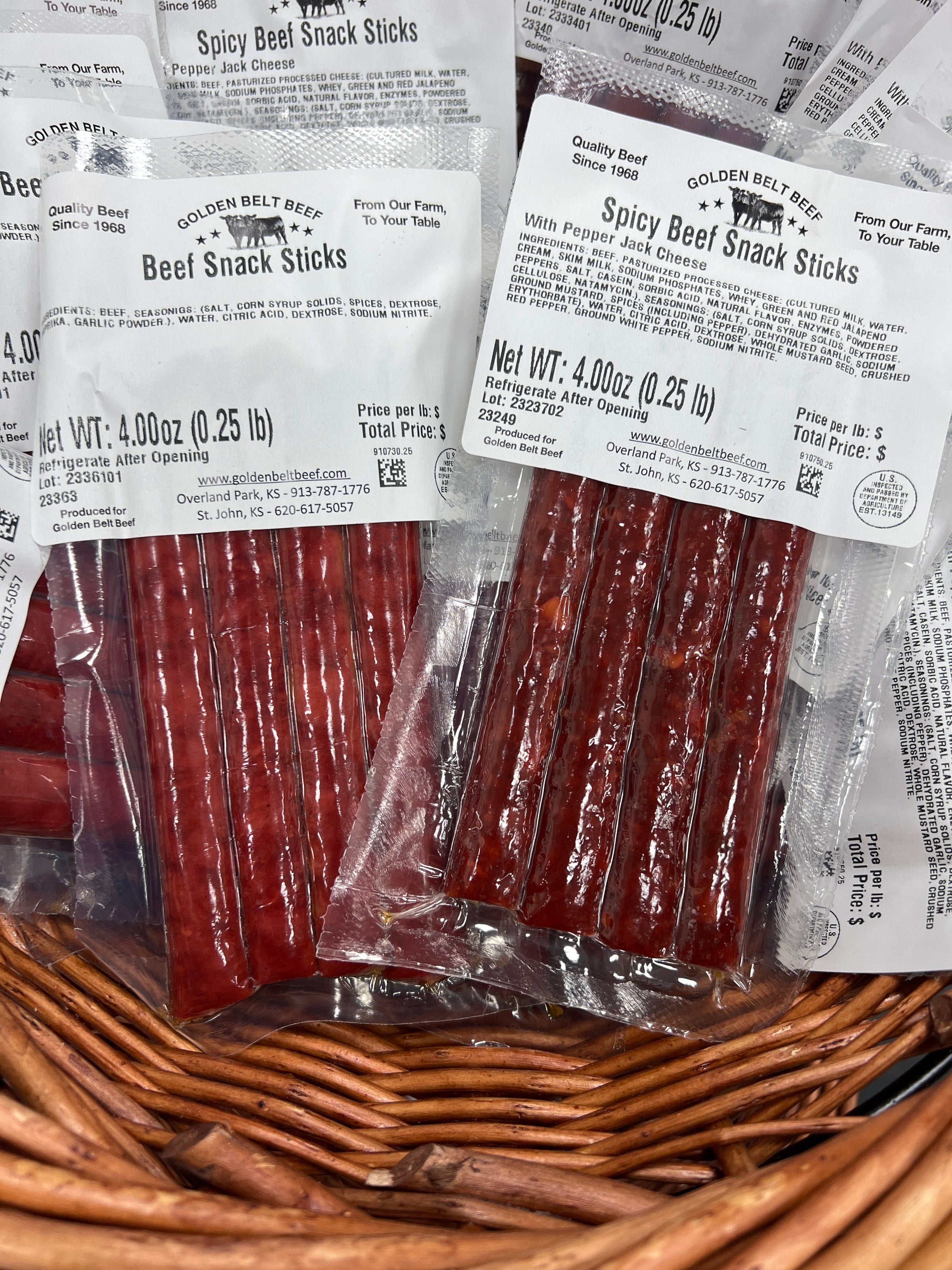Snack Sticks | Golden Belt Beef - Overland Park Kansas Raised Beef ...