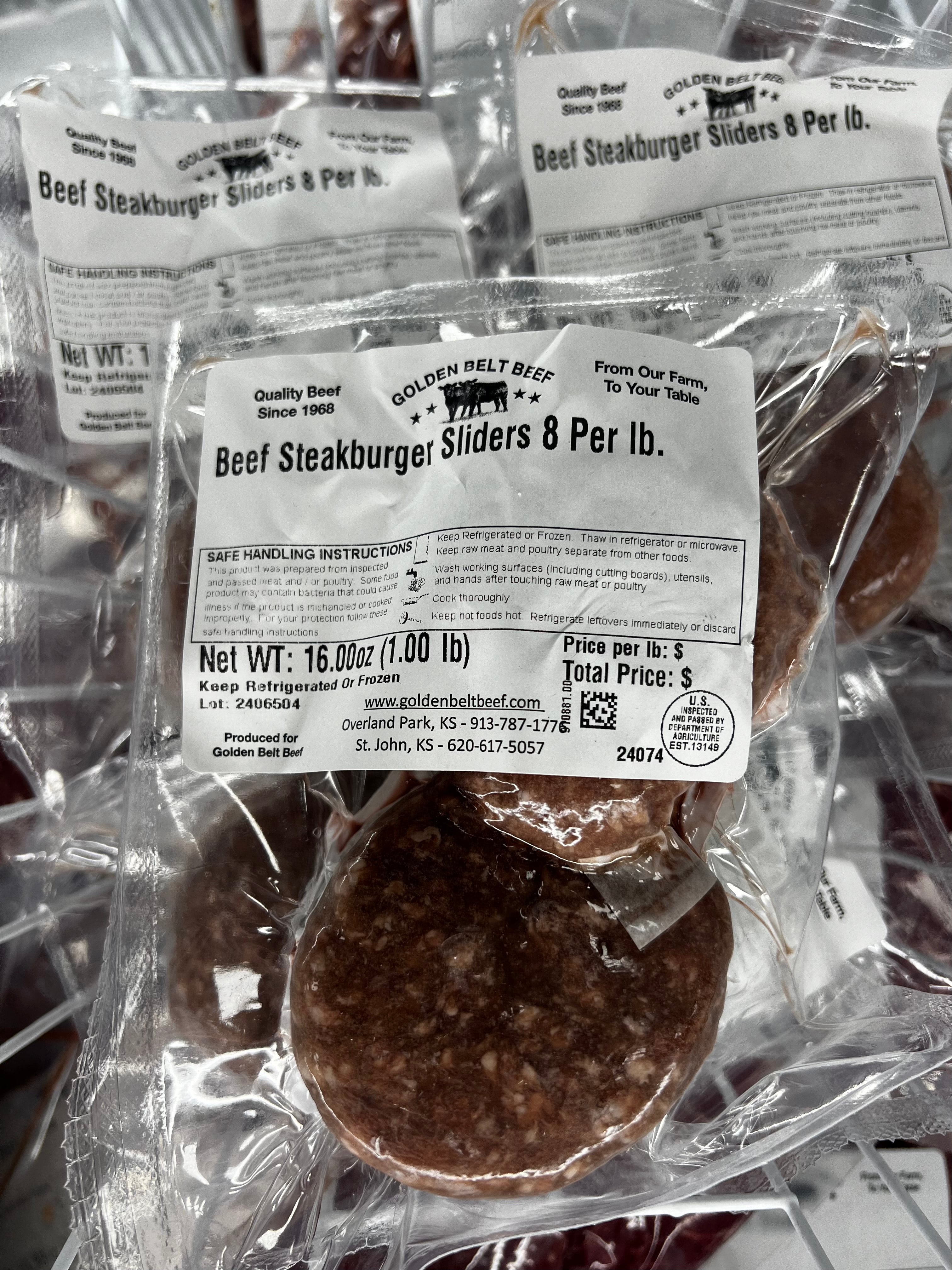 Steakburger Sliders | Golden Belt Beef - Overland Park Kansas Raised ...