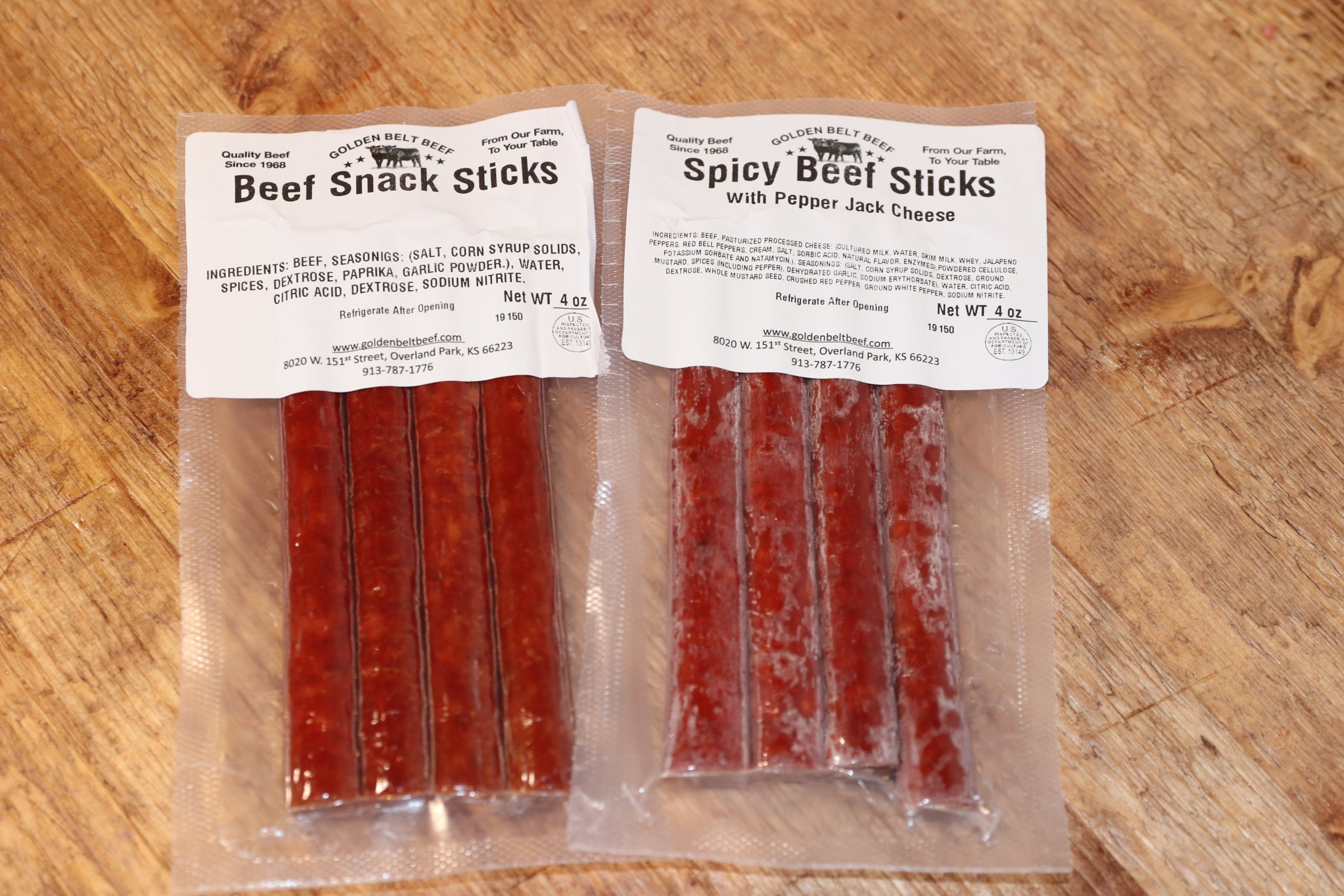 Snack Sticks | Golden Belt Beef - Overland Park Kansas Raised Beef ...